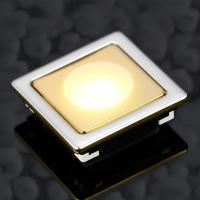 China Gold Plated Stainless Steel Metal Dome PET Membrane Switch with LED Backlight and 20mA Led Current for sale