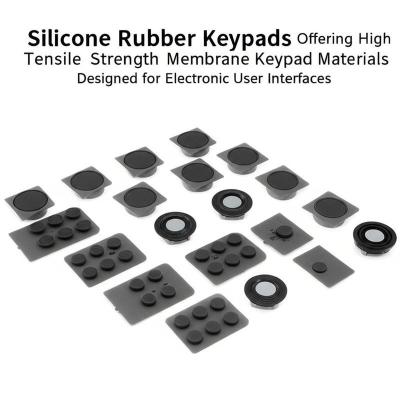 China Silicone Rubber Keypads Offering High Tensile Strength Membrane Keypad Materials Designed for Electronic User Interfaces for sale