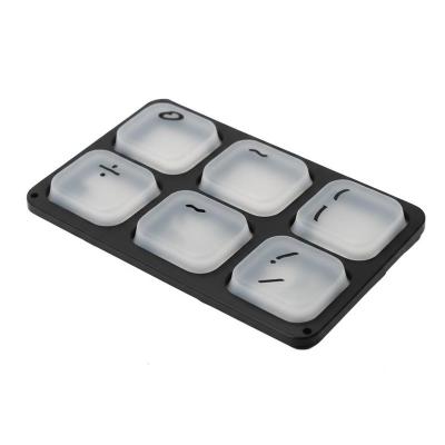 China High Elongation Silicone Rubber Keypads Featuring Lifespan 1 Million To 5 Million Cycles and Matt Clear PU Coating for Controls for sale