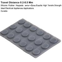 China Travel Distance 0.2-0.5 Mm Silicone Rubber Keypads with High Tensile Strength Ideal Electrical Appliances Applications Durable for sale