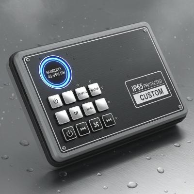 China Humidity 45 to 85 percent RH Backlight Membrane Switch combined with IP65 Customized Protection Level Matte and Glossy Finish Providing Operation for sale