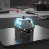 China Contact Resistance Less Than 100 Ohm Matte Treatment Backlight Keyboard Switch Providing Operation And Excellent Tactile Feedback for sale