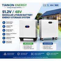 China 51.2V 5.12kWh 100Ah LiFePO4 Battery Energy Storage System Modular Cluster CAN RS485 TCP/IP Home Commercial ESS for sale
