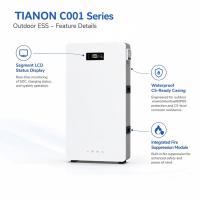 China TIANON51.2V 314Ah 16.08kWh Outdoor IP65 LiFePO4 Battery C5 Anti-Corrosion Fire Suppression ESS System for sale