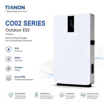 China 51.2V 314Ah 16.08kWh Ultra-Slim 157mm Outdoor LFP Battery 8000 Cycles C5 Anti-Corrosion Smart ESS for sale