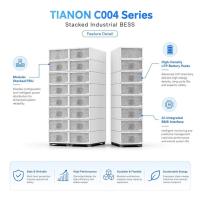 China Stackable Industrial ESS 768V 314Ah 241kWh 15-PACK 8000 Cycles AI Smart BMS Energy Storage System for sale