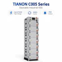 China Stackable Outdoor ESS 716.8V 100Ah 71.68kWh IP65 C5 8000 Cycles AI Smart BMS Industrial Storage for sale