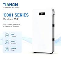 China TIANON51.2V 314Ah 16.08kWh Outdoor IP65 LiFePO4 Battery C5 Anti-Corrosion Fire Suppression ESS System for sale