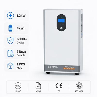 China 1.2kW 4kWh All In One LiFePO4 Solar ESS Off Grid Home Solar Energy Storage Kit - Tianon for sale