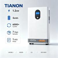 China 1.2kW 4kWh All-in-One Solar Energy Storage System LiFePO4 Battery Pure Sine Wave Off-Grid Home Solar Kit Tianon for sale