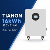 China 51.2V 314Ah 16kWh Roller-Type Floor-Standing LiFePO4 Battery ESS for Whole House Solar Storage TIANON for sale