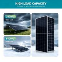 China 700-720W N-Type TOPCon Bifacial Double Glass Solar Panel 23.18% Efficiency 132 Half Cell for sale