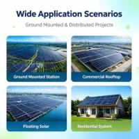 China 700-720W N-Type TOPCon Bifacial Double Glass Solar Panel 23.18% Efficiency 132 Half Cell for sale