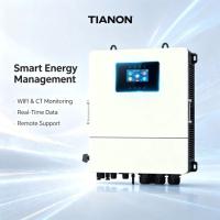 China 16kW Single Phase Hybrid Solar Inverter Dual MPPT IP65 230Vac with 4.3 Inch Touch Screen TIANON for sale