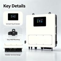 China B003-10KW Single Phase Hybrid Solar Inverter IP65 80-500Vdc MPPT 230Vac with 4.3 Inch Touch Screen Tianon for sale