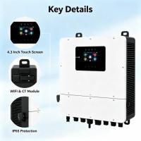 China 6KW-230V 6KW Single Phase Hybrid Solar Inverter 60-500Vdc MPPT 230Vac IP21 PV Inverter Tianon for sale