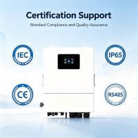 China 16kW Single Phase Hybrid Solar Inverter Dual MPPT IP65 230Vac with 4.3 Inch Touch Screen TIANON for sale