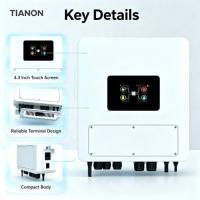 China 3kW Single Phase Hybrid Solar Inverter IP65 50-450V MPPT 230Vac with 4.3 Inch Touch Screen Tianon for sale