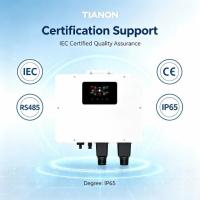 China 6kW Single Phase On-Grid Solar Inverter IP65 60-500V MPPT 230Vac with 4.3 Inch Button Screen TIANON for sale