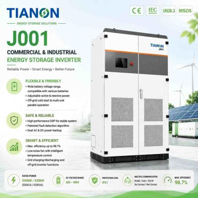 China 630kW Commercial Energy Storage Inverter PCS 600-900V with 98.7% Efficiency for sale