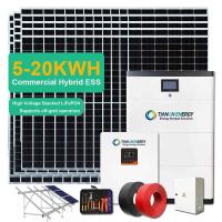 China 20kW Solar Energy System 580-740W Bifacial PV Panel LiFePO4 Battery 230V 380V 50Hz 60Hz Home ESS for sale