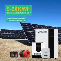 China 20kW LiFePO4 Lithium Battery Solar Generator 580-740W Bifacial PV Panel 230V 380V 50Hz 60Hz Home ESS for sale