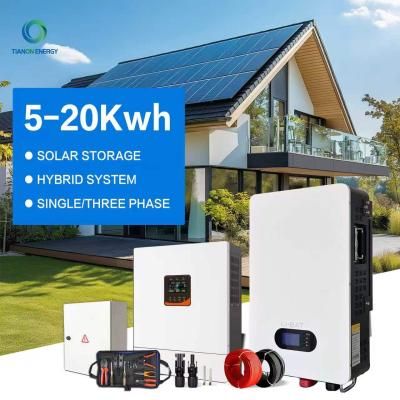 China 5kW Off-Grid Solar Power System 580-740W LiFePO4 Battery for Home Storage ESS for sale