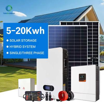 China LiFePO4 10kW Solar Generator 580-740W Battery System for Home Energy Storage ESS for sale