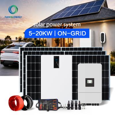 China 10kW Solar Energy Panel System 580-740W LiFePO4 Battery for Home Storage ESS for sale