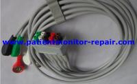 China Original Separable Medical Equipment Accessories Adult 5 Lead Button Line 74CM/29 INCH for sale