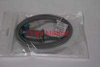 China Metal Medical Equipment Parts D-Turn Square Head Blood Oxygen Extension Line SPO2 Wire for sale