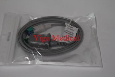 China Metal Medical Equipment Parts D-Turn Square Head Blood Oxygen Extension Line SPO2 Wire for sale