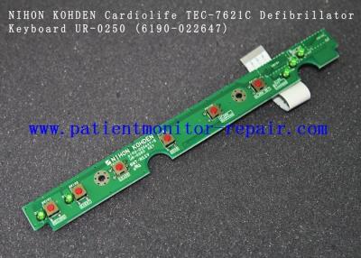 China Cardiolife TEC-7621C Defibrillator Keyboard UR-0250 6190-022647 for sale