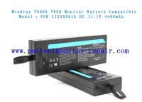 China VS600 V900 Rechargeable Li - Ion Battery For Mindray Patient Monitor Battery LI23S001A DC 11.1V 4400mAhs for sale