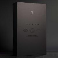 China Tesla Wine Bottle Rigid Gift Box Custom Premium Packaging Box Stamping Logo Enhance Brand for sale