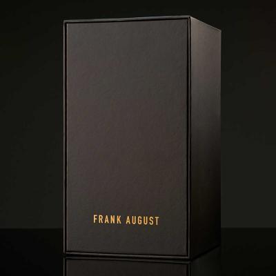 China Custom Matte Black Soft Touch Push To Open Wine Bottle Box Packaging Magnetic Luxury Packaging Stamping for sale