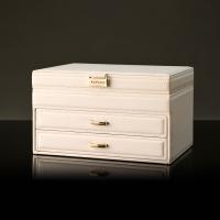 China Multi Layer Portable Leather Stackable Jewelry Storage Boxes Classic Collection Packaging for sale