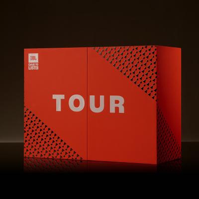 China Double Opening Custom Electronics Packaging Paper Gift Box With UV Embossing for sale