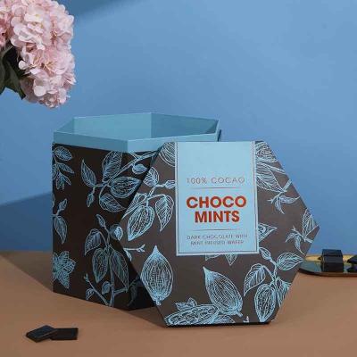 China Custom Large Capacity Hexagon Shape 3D Raster Rigid Lid And Base Gift Box for sale