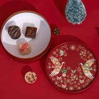 China Round Luxury Chocolate Gift Packaging Box With Lid And Base Structure Eco Friendly for sale