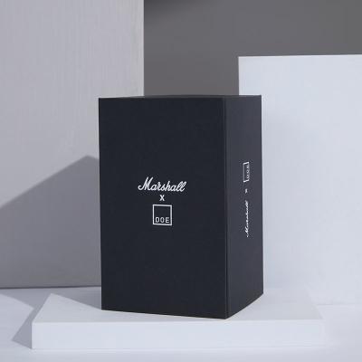 China Handmade Matte Black Custom High End Clamshell Gift Box with Magnetic Closure for sale