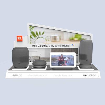 China Desktop Speaker Display Stand Acrylic Electronics Audio Display Stand Rack for sale