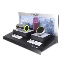 China Rugged Portable Bluetooth Speaker Display Stand Acrylic Counter Top Display Racks Shelves for sale