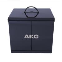 China Double Open Door Portable Metal Acrylic Suitcase Desktop Headphone Display Racks Earphone Stand for sale