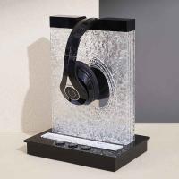 China Charged Active Neck Headphone Display Stand Advertising Frosted Acrylic Display Racks Holder for sale
