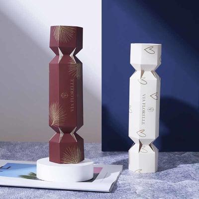 China Handmade Folding Paper Candy Shape Cardboard Gift Boxes For Perfume Lipstick for sale