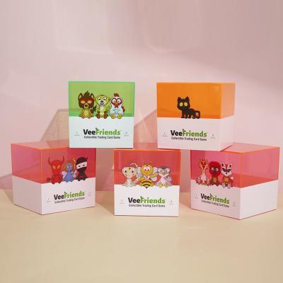 China Clear PVC Plastic Gift Boxes Eco Friendly Toy Cosmetic Handmade Foldable Flip Box for sale