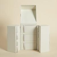 China Clamshell Double Open Door Jewelry Gift Boxes With Multi Layer Drawer Customizable for sale