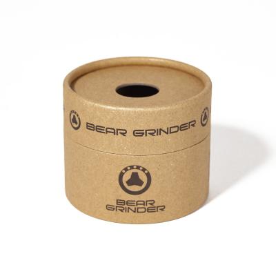China Custom Kraft Cardboard Cylinder Paper Tube Box Packaging Round Candle Box for sale