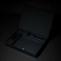 China Custom Luxury Matte Black Foam Insert Magnetic Paper Gift Box Clamshell Fliptop Folding Rigid Packaging Boxes for sale